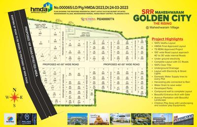 SRR Maheshwaram Golden City Location Map Maheshwaram, Hyderabad