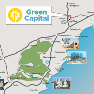 Sakshi Green Capital Location Map Bangarrajupeta, Vizianagaram