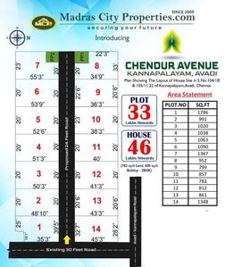 Chendur Avenue Location Map Avadi, Chennai