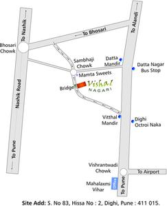 Vishal Nagari Location Map Shivane, Pune