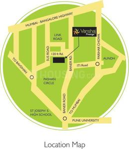 Vanshaj Prestige Location Map Pashan, Pune