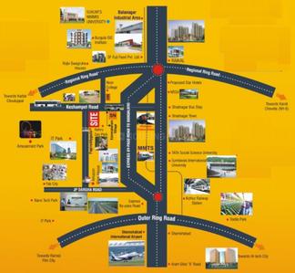 M S Simhapuri Location Map Papireddyguda, Hyderabad