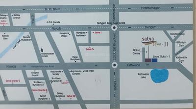 Satva Gokul Location Map Kathwada, Ahmedabad