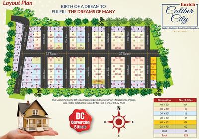 Enrich Caliber City Location Map Bagalur, Bangalore