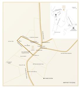 Raymond The Address By GS Tower D Location Map Thane West, Thane