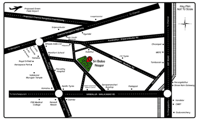 Wisdom Sri Baba Nagar Phase 4 Location Map Guduvancheri, Chennai