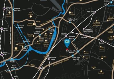 Sayba Tulip Location Map Kurla East, Mumbai