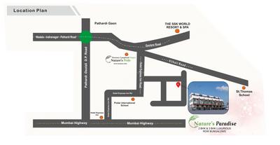 Natures Paradise Floor Plan Pathardi Phata, Nashik
