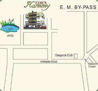 Eden Harmony Location Map Nayabad, Kolkata