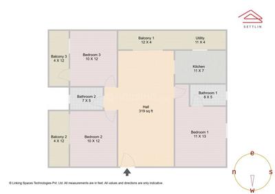 1439 Sqft 3 BHK Flat for sale in SV Symphony | Carmelaram, Bangalore ...