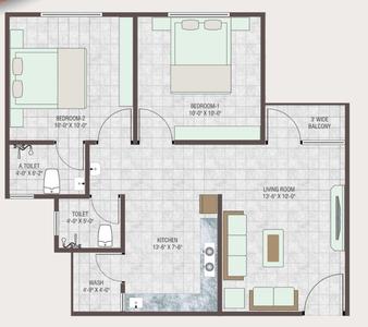 Keya Om Residency Floor Plan Gorwa, Vadodara