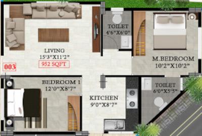 Skanda Elite Floor Plan Singasandra, Bengaluru