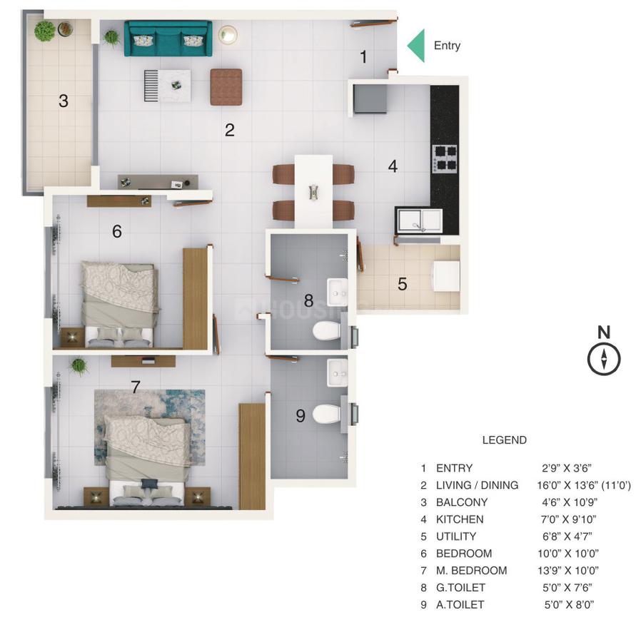 Adarsh Greens in Kogilu, North Bangalore - Price, Reviews & Floor Plan