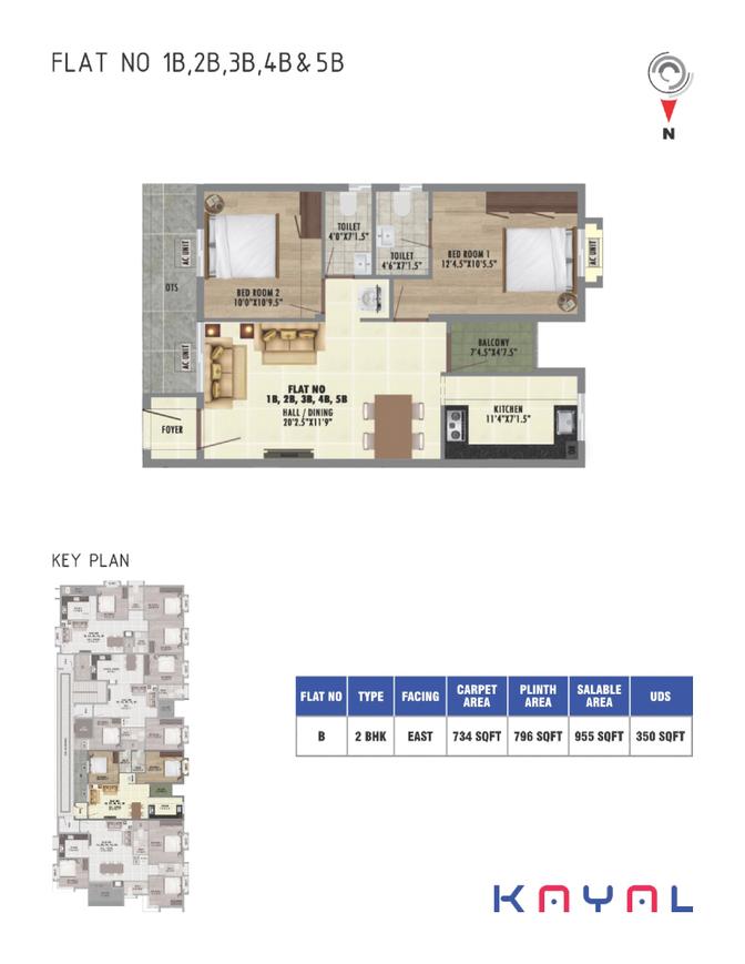Kaizen Kayal Floor Plan Mugalivakkam, Chennai