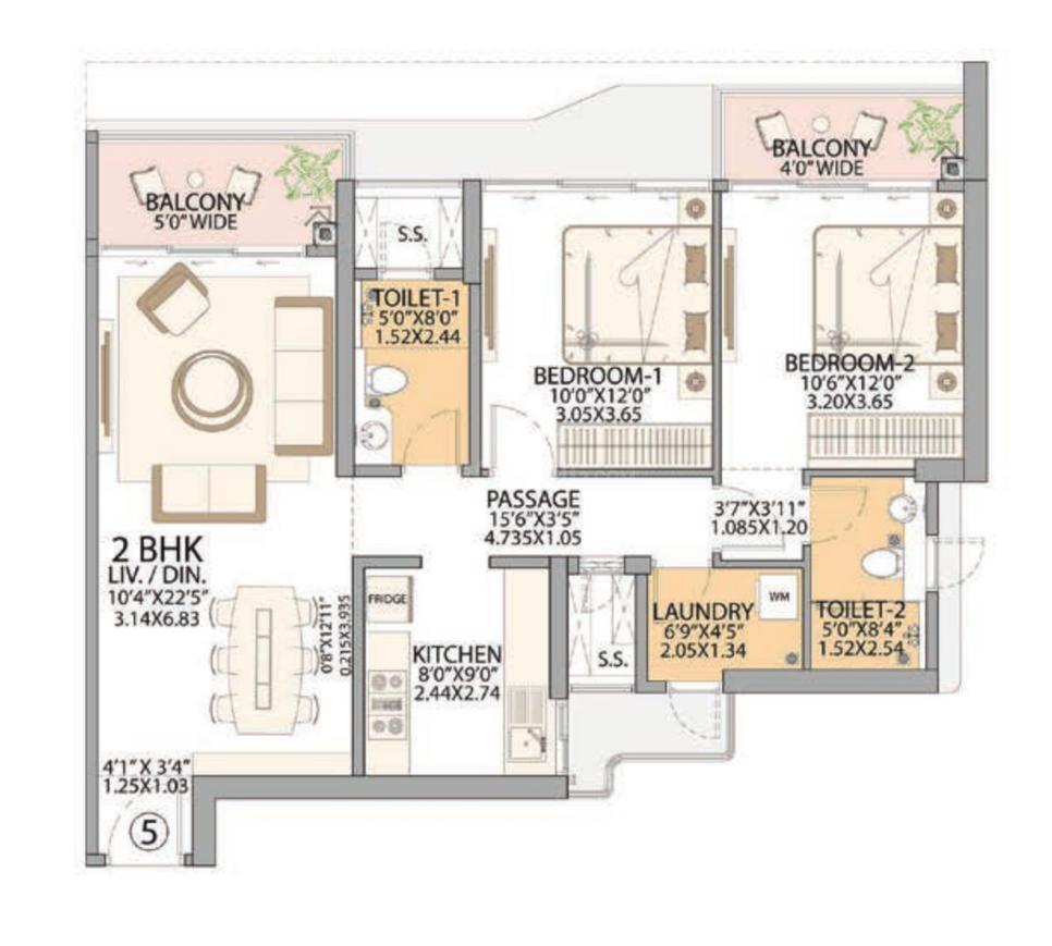 Sheth Beaumonte Tower C Floor Plan Sion, Mumbai