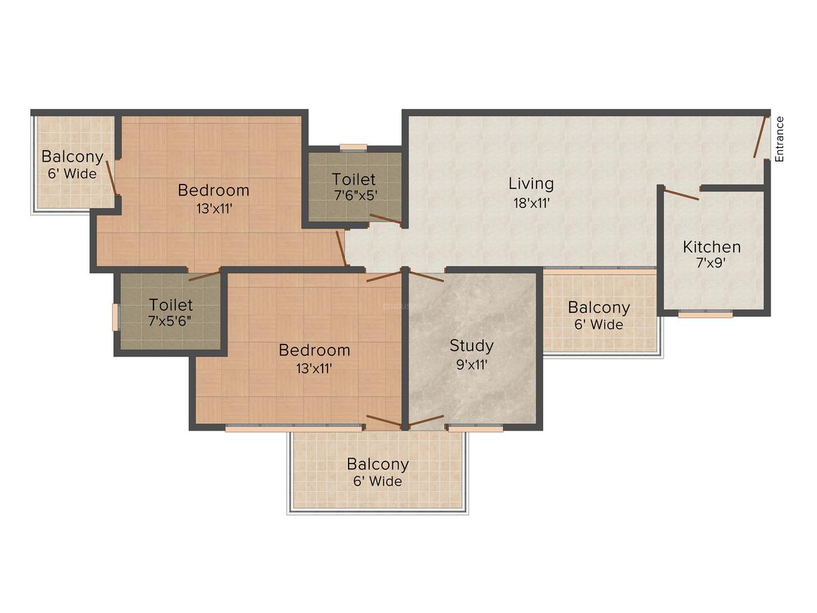 Anant Raj Madelia Floor Plan Manesar, Gurgaon