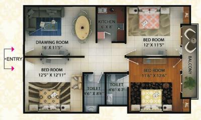 SMF Aligarh Greens Floor Plan Manjur Garhi, Aligarh