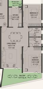 Emgee Anantam Block II C D And E Floor Plan Panjim, Goa