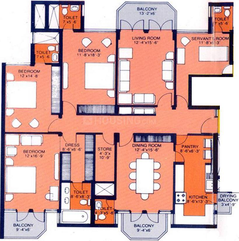 DLF Hamilton Court in DLF Phase 4, Gurgaon - Price, Reviews & Floor Plan