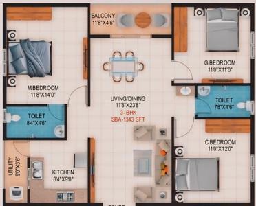 Lake View Sapthagiri Location Map K R Puram, Bangalore
