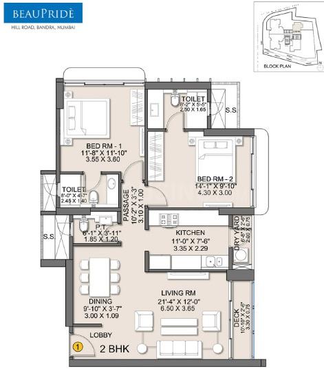 Sheth Beau Pride Floor Plan Bandra West, Mumbai