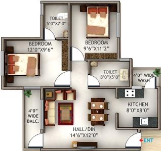 Sandesh City Villa Floor Plan Jamtha, Nagpur