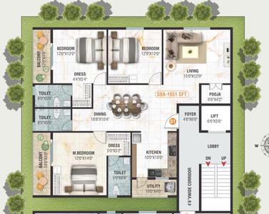 Elite Enclave Floor Plan NRI Layout, Bangalore