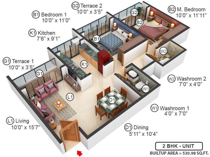 La Mer Residency in Panvel, Navi Mumbai - Price, Reviews & Floor Plan