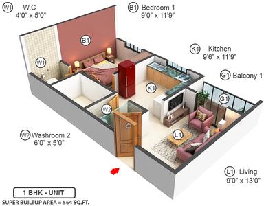 Mark Heritage Floor Plan Jaysingpur, Kolhapur