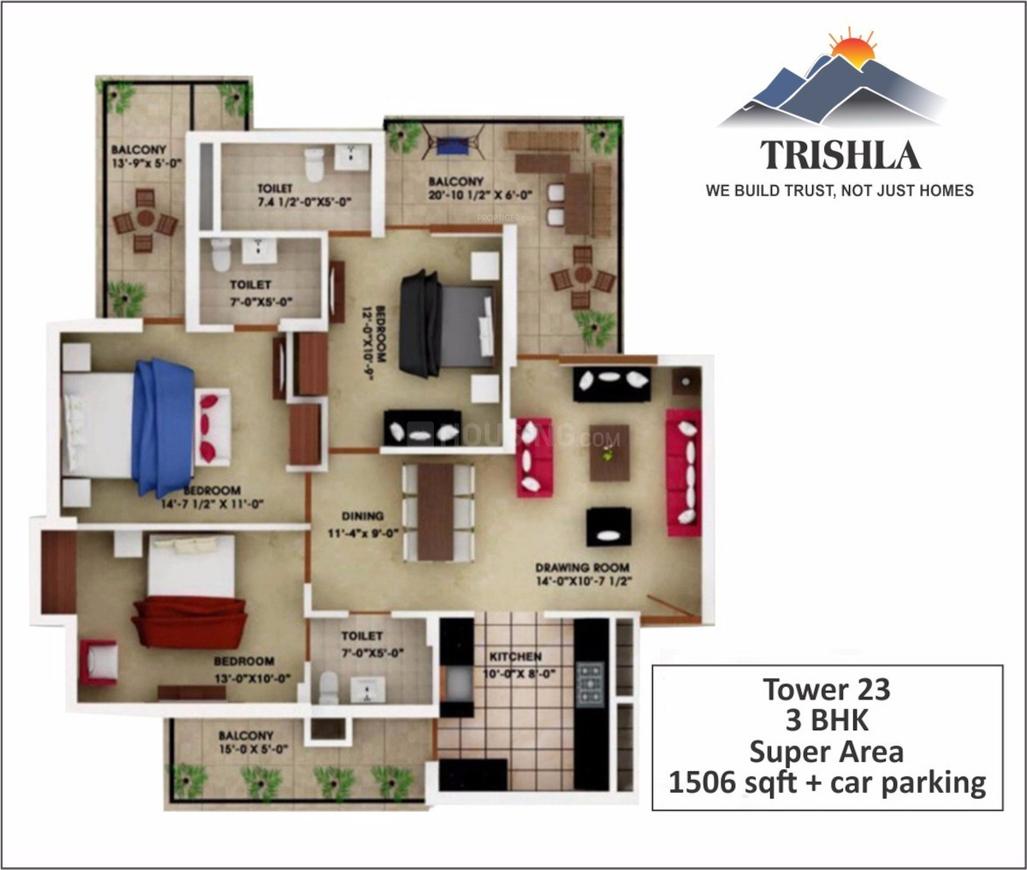 Trishla City in Nabha, Zirakpur - Price, Reviews & Floor Plan