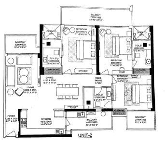 Ivory County Phase 3 Floor Plan Sector 115, Noida