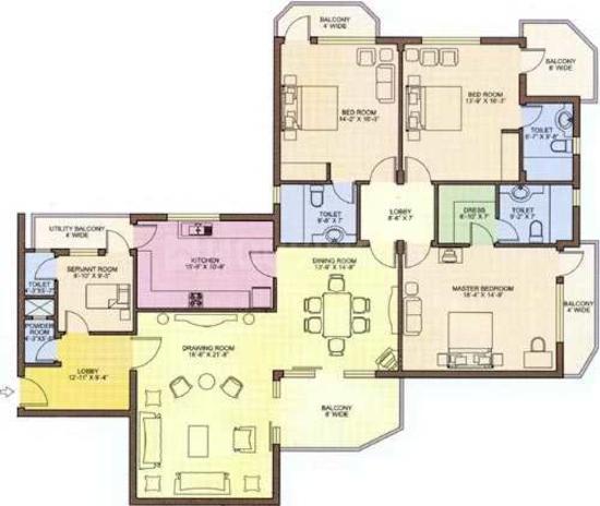 Ardee Palm Grove Heights Floor Plan Sector 52, Gurgaon