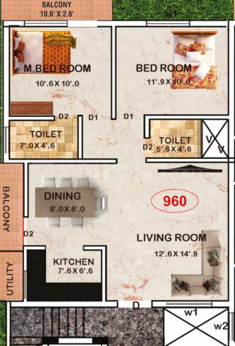Amaravathi Sai Nethra Floor Plan Electronic City, Bangalore