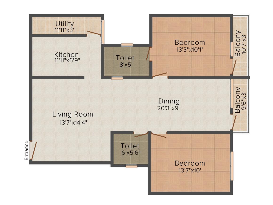 Star Gold Niveshana Highfield Floor Plan Mahadevapura, Bangalore