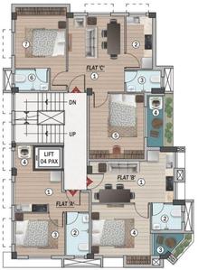 Verdant Pushpak Floor Plan Gariahat, Kolkata