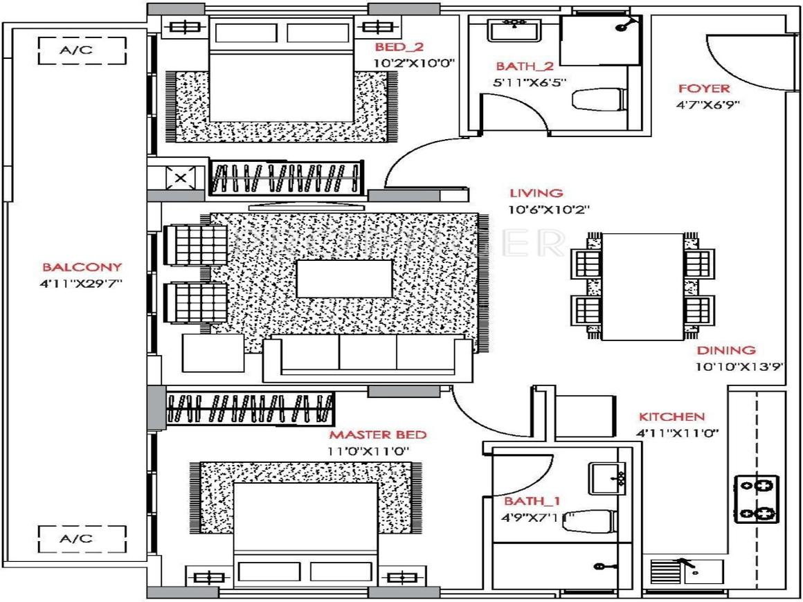 KPR Sunrise Square Floor Plan Halanayakanahalli, Bangalore