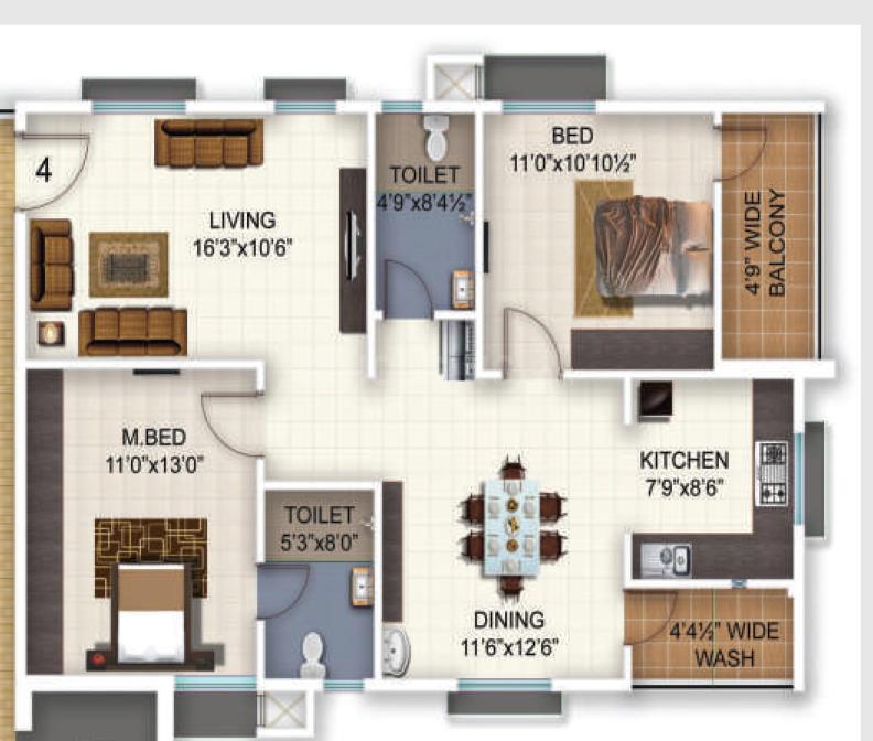 Vazhraa Pushpak Floor Plan Nizampet Hyderabad