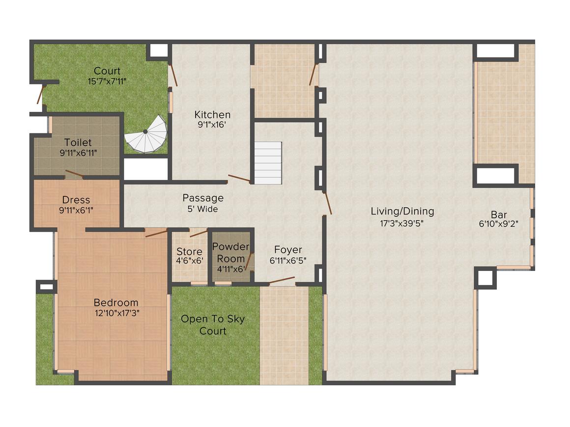SS Hibiscus New Villas Floor Plan Sector 50, Gurgaon