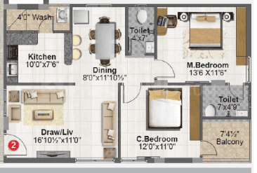 Mythri Infra Ventures Floor Plan Habsiguda, Uppal Kalan