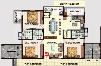 Midas The Fountainhead Floor Plan Khaja Guda, Hyderabad