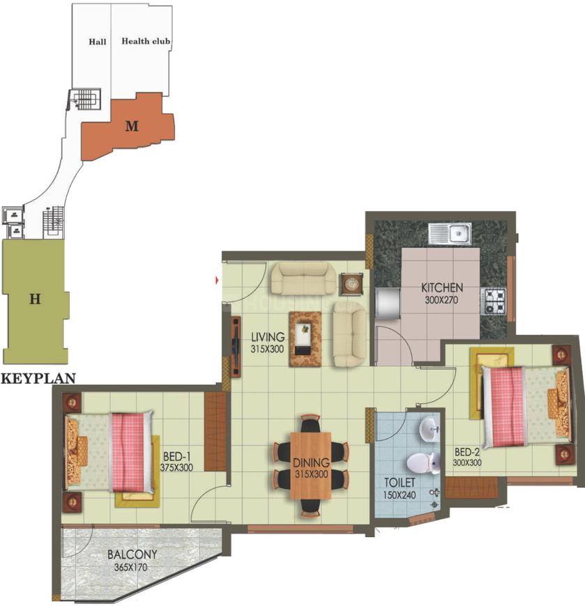 Arcon Infinity Floor Plan Kulathoor, Thiruvananthapuram