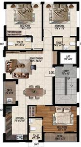 Prop Serene Location Map Thiruvanmiyur, Chennai