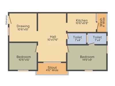 Nestcon Coral Floor Plan Alwal, Secunderabad