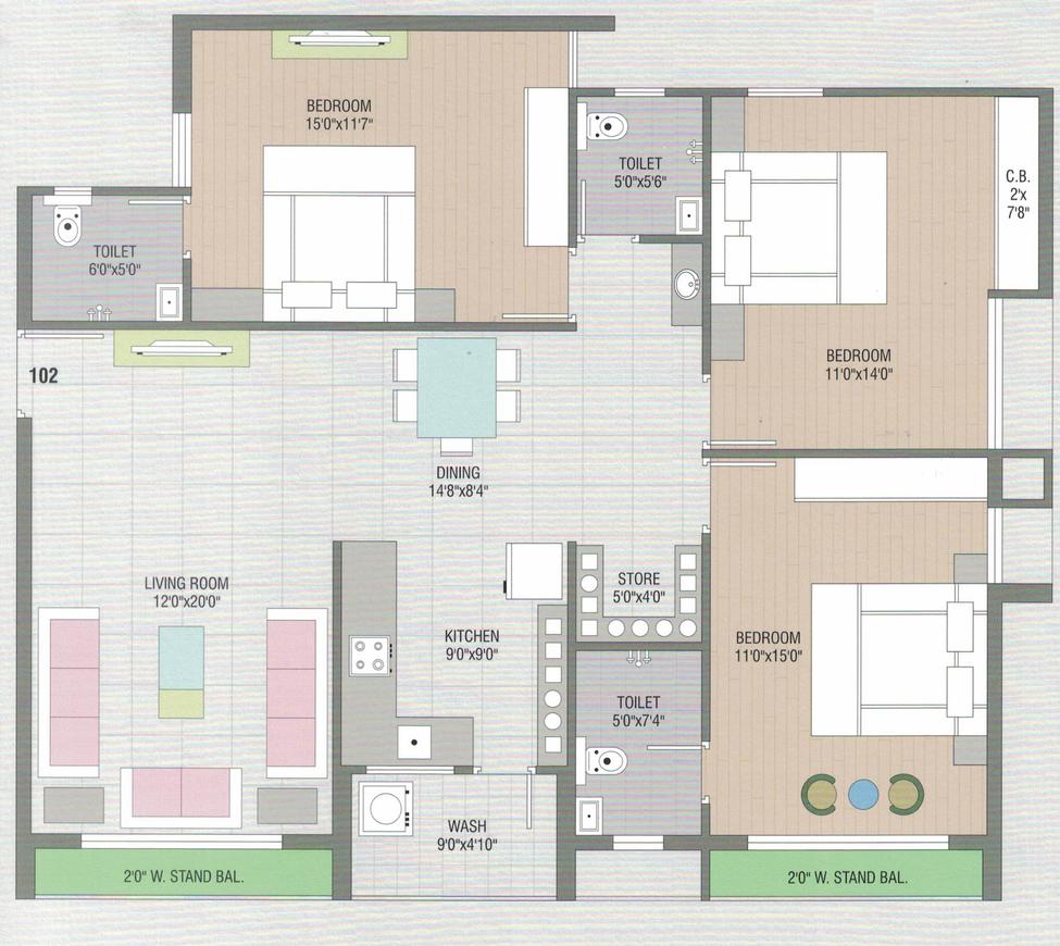 Akshar Avenue Floor Plan Monalisa Township, Junagadh