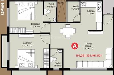 Shivam Avenue Floor Plan Patel Colony, Jamnagar