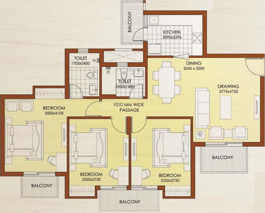 ATS Dolce Floor Plan Zeta I Greater Noida, Greater Noida