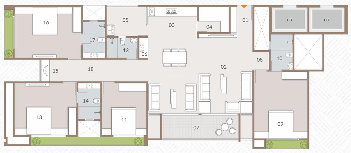 Kalash Imperial Square Floor Plan Kathwada, Ahmedabad