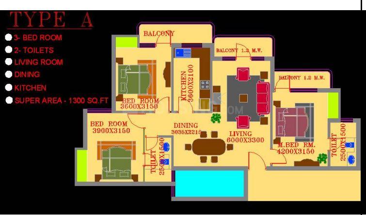 ATS Greens Village Floor Plan Sector 93A, Noida