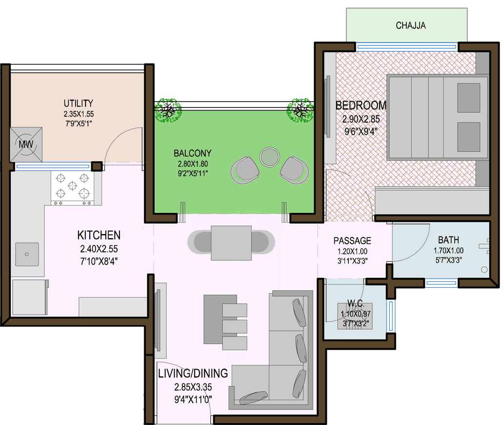 Ananda Arrpan Vihar Floor Plan Hirawadi, Nashik