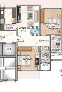 Matoshree Pride Floor Plan Parel, Mumbai